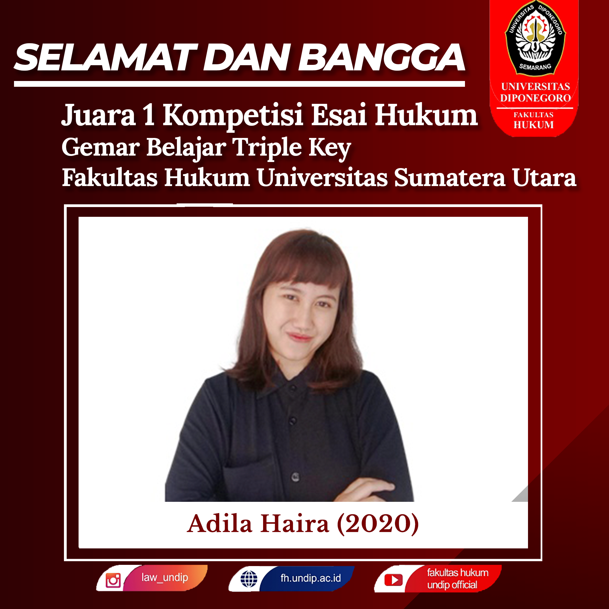 Juara I Kompetisi Essay Hukum Gemar Belajar Triple Key - Fakultas Hukum ...